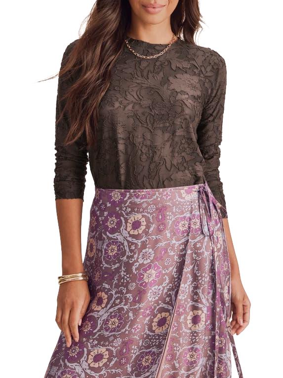 SPLENDID Splendid cecelia floral long sleeve top
